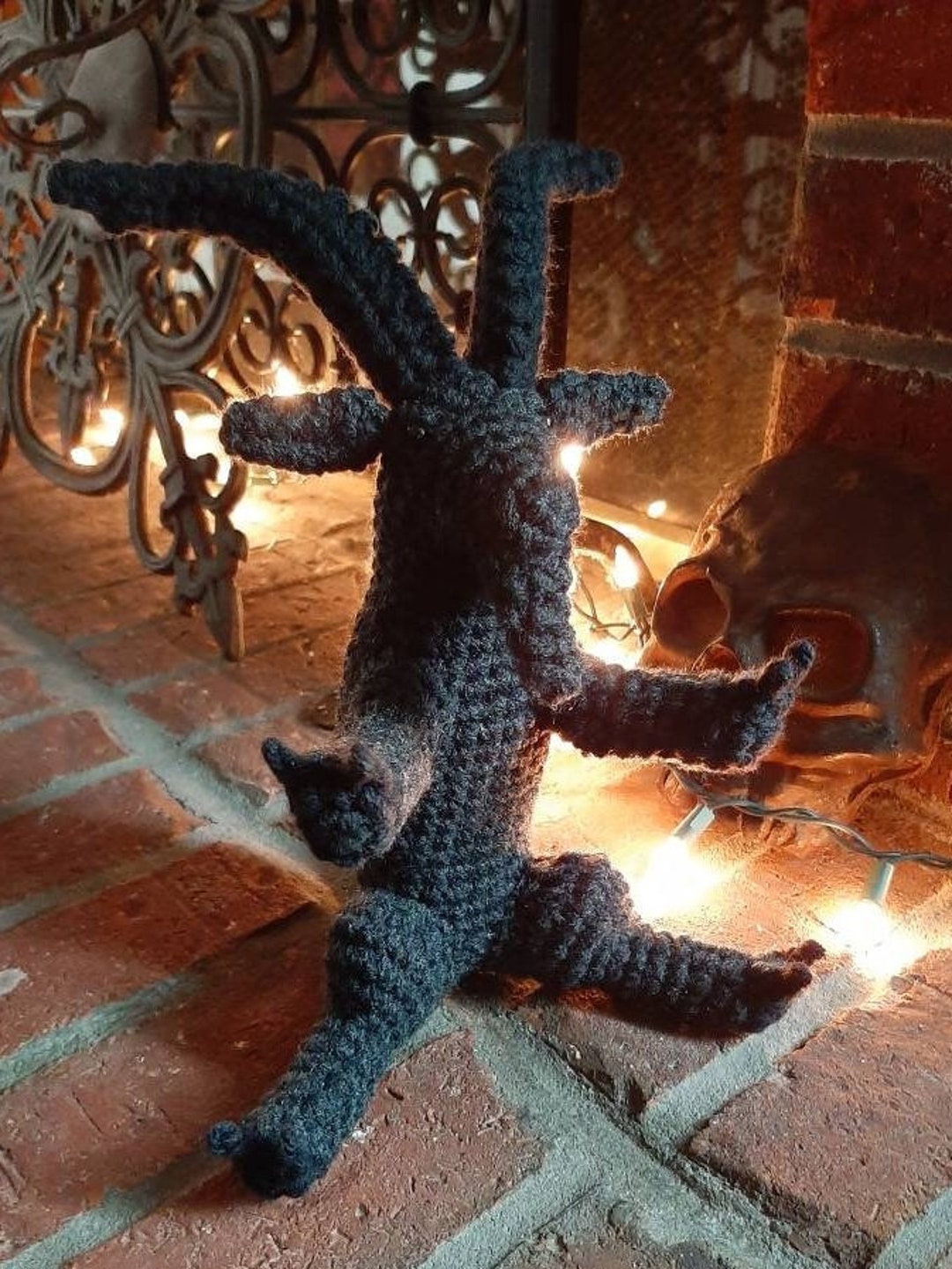 Goya's Sabbatic Goat Teddy: Goth Horror Crochet Plush Doll - Etsy