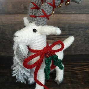 Crochet Yule Goat Ornament, Scandinavian Christmas Decor - Etsy