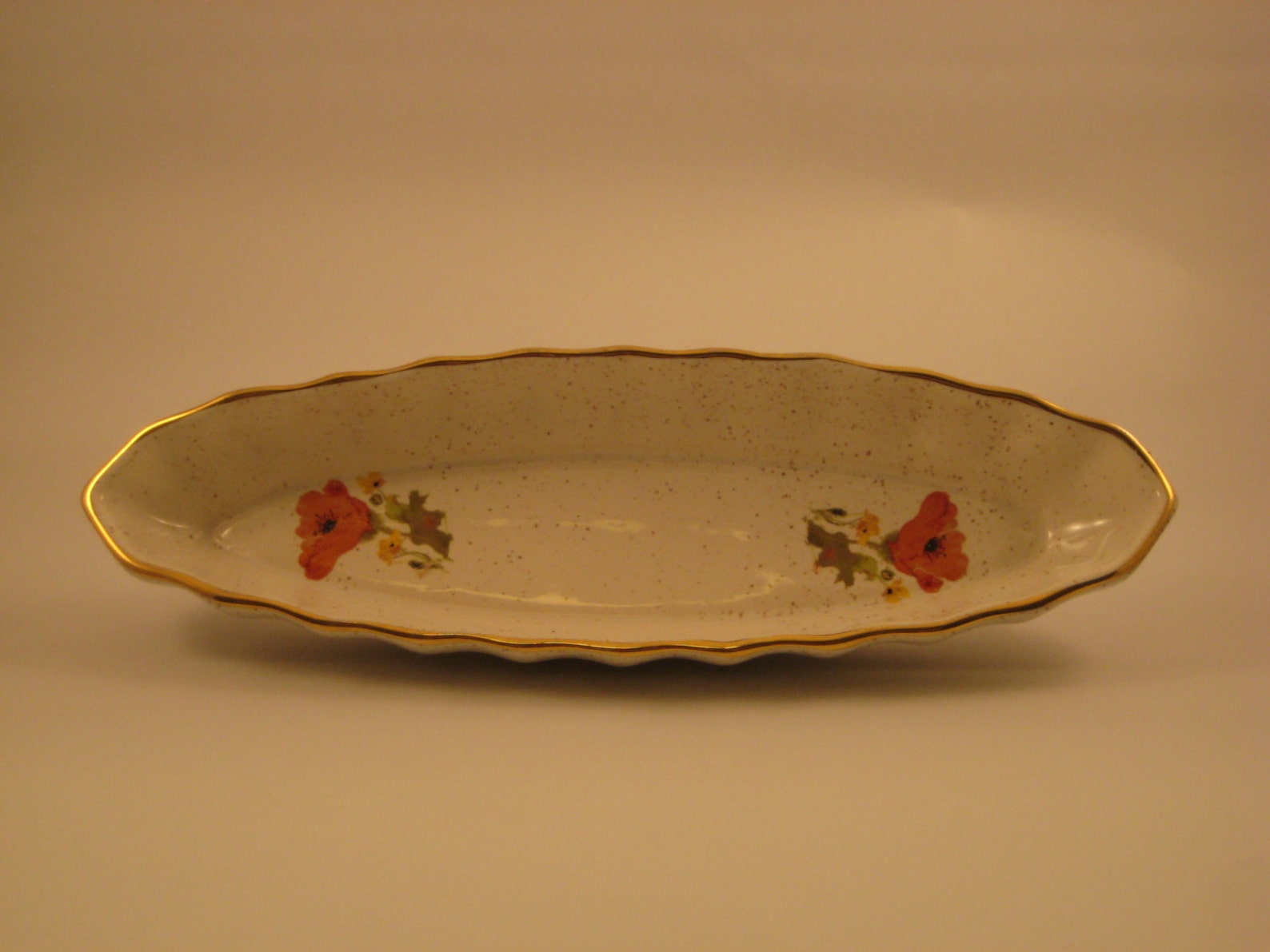 Corn Dish by Kernewek Pottery With Poppy Pattern - Etsy UK