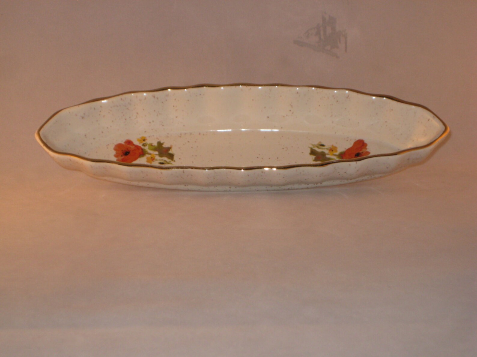 Corn Dish by Kernewek Pottery With Poppy Pattern - Etsy UK