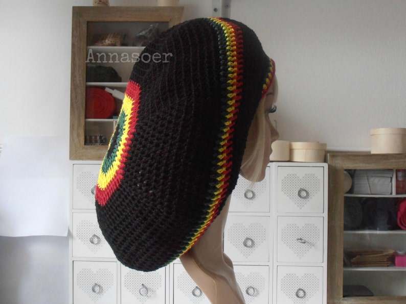 Patroon om zelf een Rasta Muts te haken. Origineel Annasoer patroon, goed te volgen! - Etsy ...
