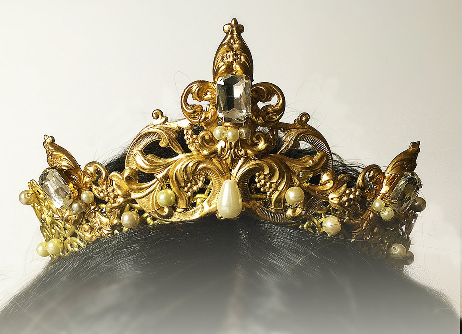 Bridal Tiara--wedding Tiara--tudor Crown--medieval Crown--wedding ...