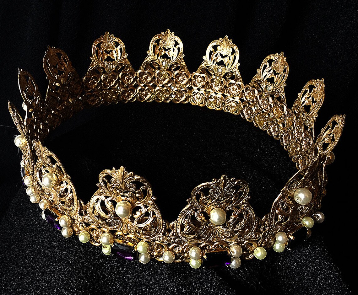 Renaissance Crown--tudor Crown--medieval Crown--wedding Crown--bridal ...