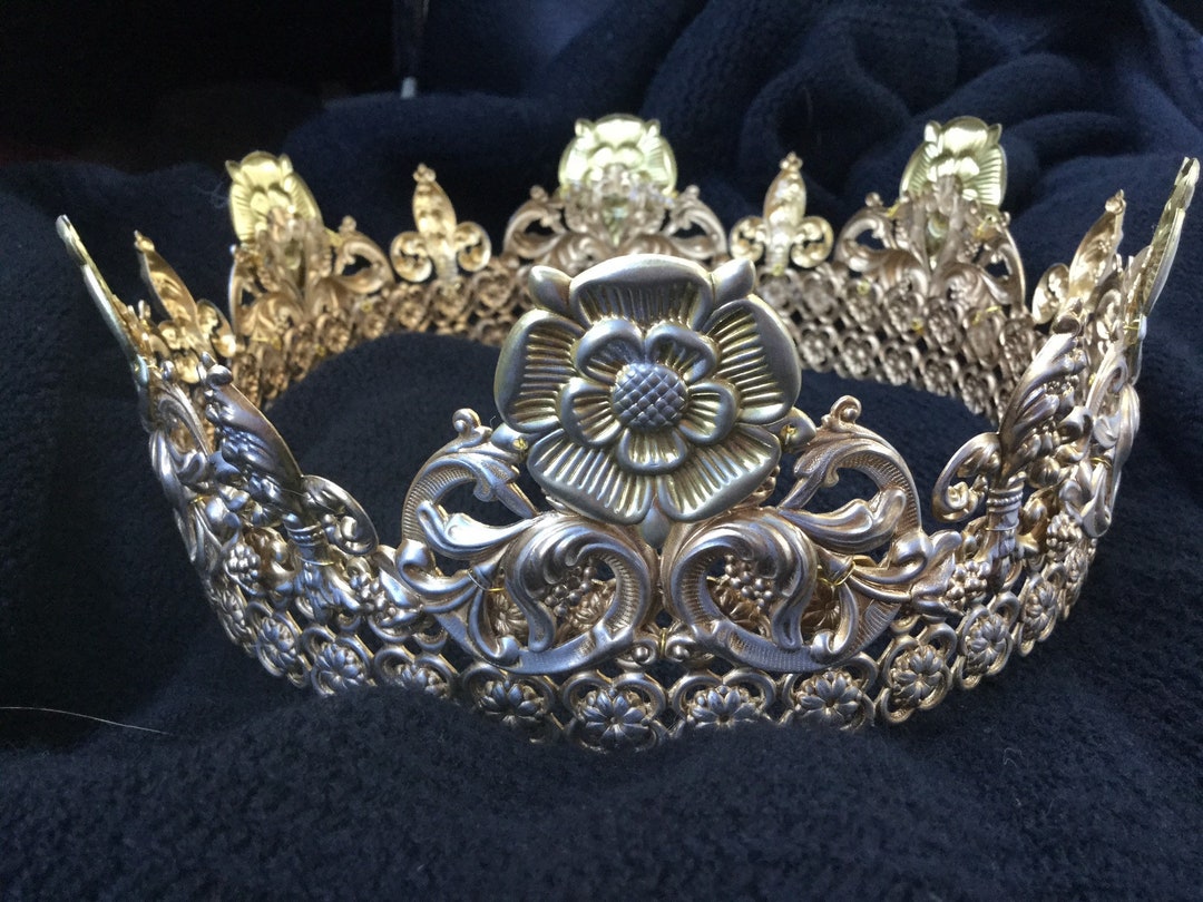 Tudor Rose Renaissance Crown--tudor Crown--medieval Crown--wedding ...