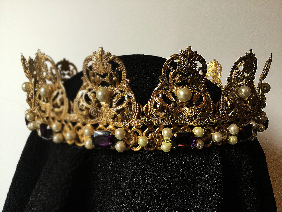 Renaissance Crown--tudor Crown--medieval Crown--wedding Crown--bridal ...