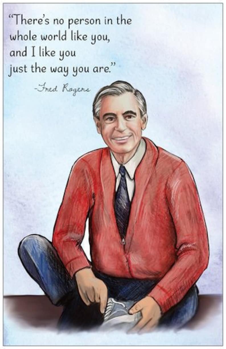 Mister Rogers I Like You Just the Way You Are Greeting - Etsy