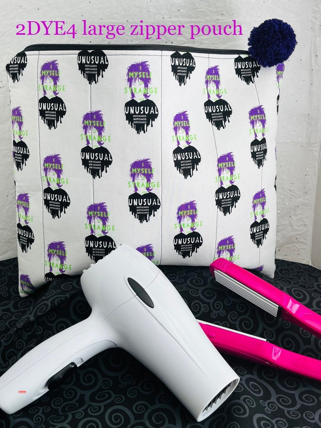 Lydia Deetz Large Zipper Pouch - Etsy