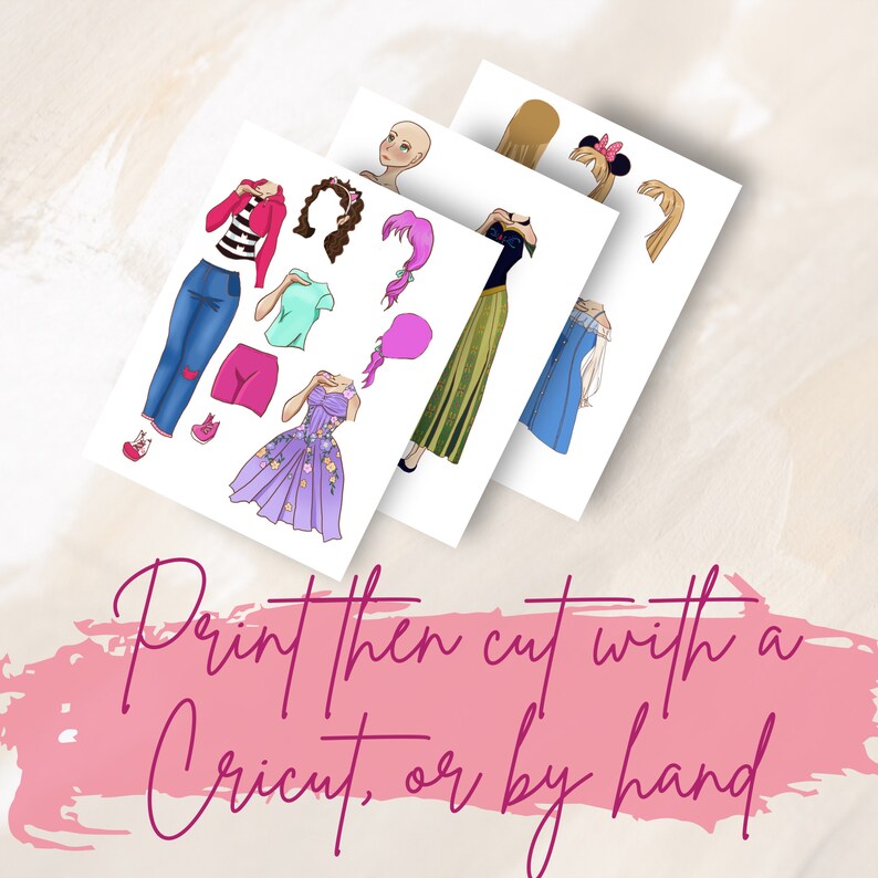 Lisa Printable Paper Doll DIGITAL FILES ONLY - Etsy Australia
