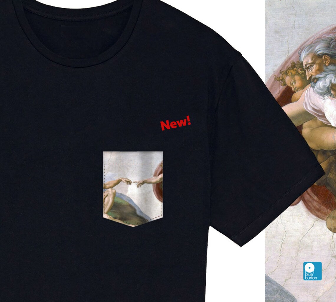 The Creation of Adam Pocket Shirt michelangelo - Etsy