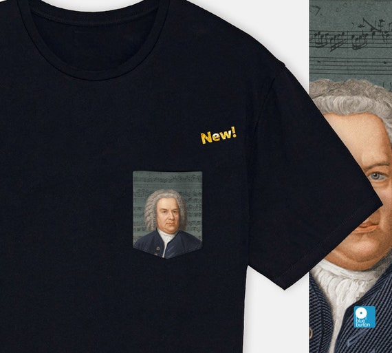 Johann Sebastian Bach Pocket Shirt with Bach's | Etsy