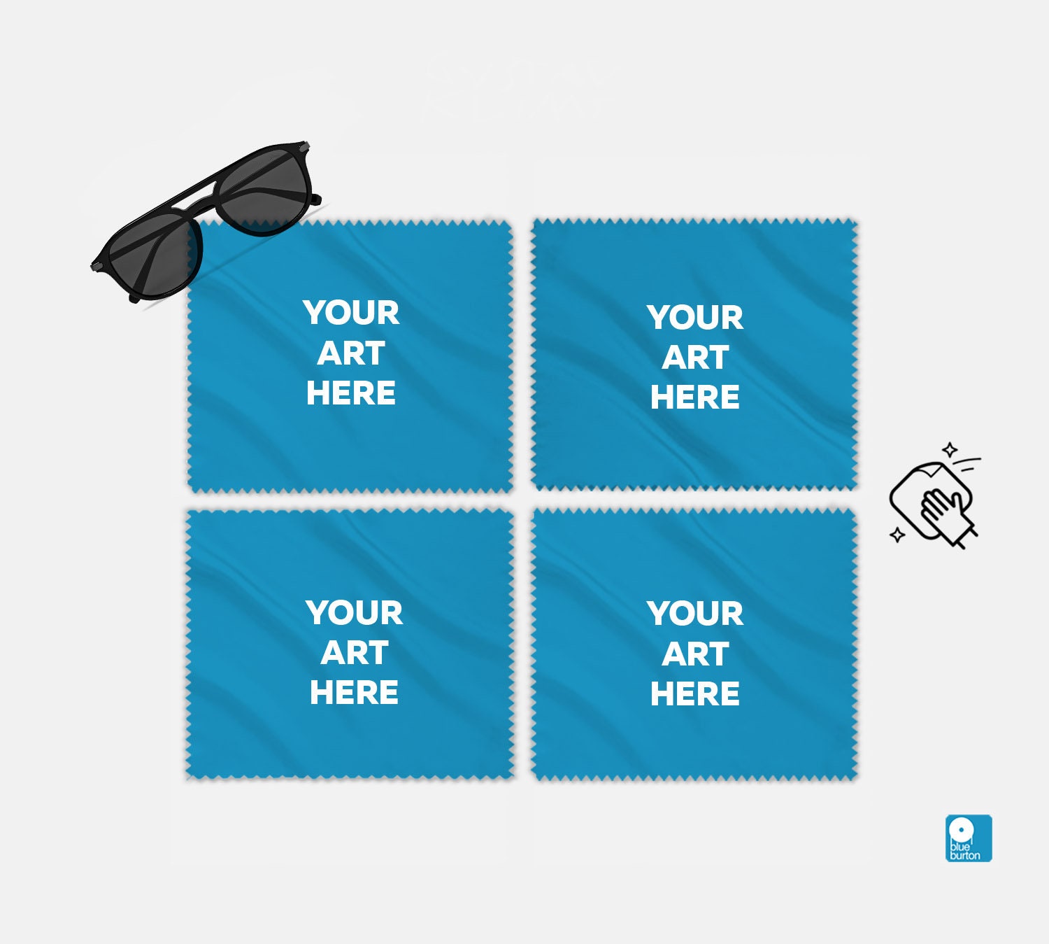 Custom Lens Cloth Set of 4 Microfiber Customizable - Etsy Australia