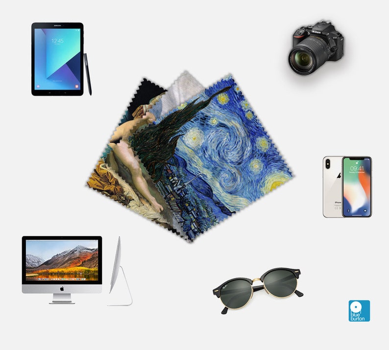 Van Gogh Lens Cloth Set of 4 | Etsy