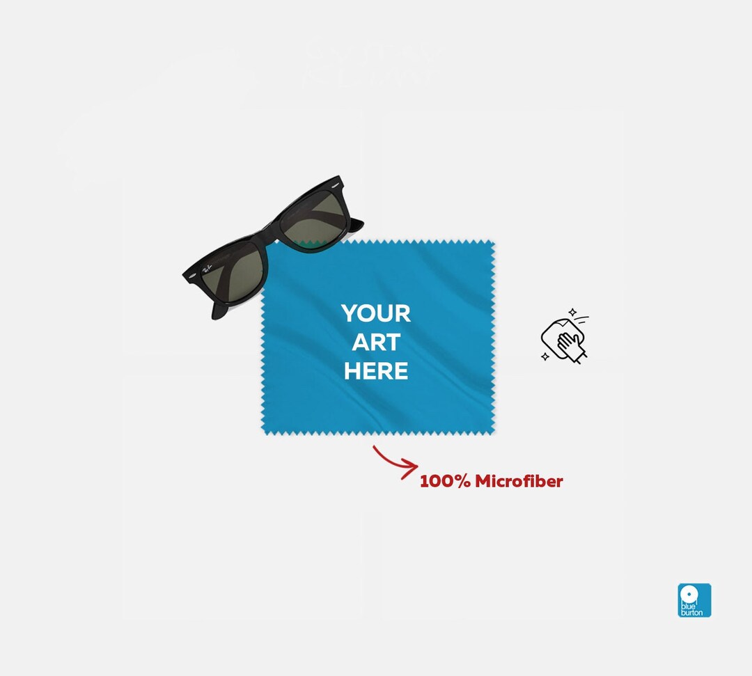 Custom Lens Cloth Customizable Personalized Microfiber Eyeglasses Cell ...