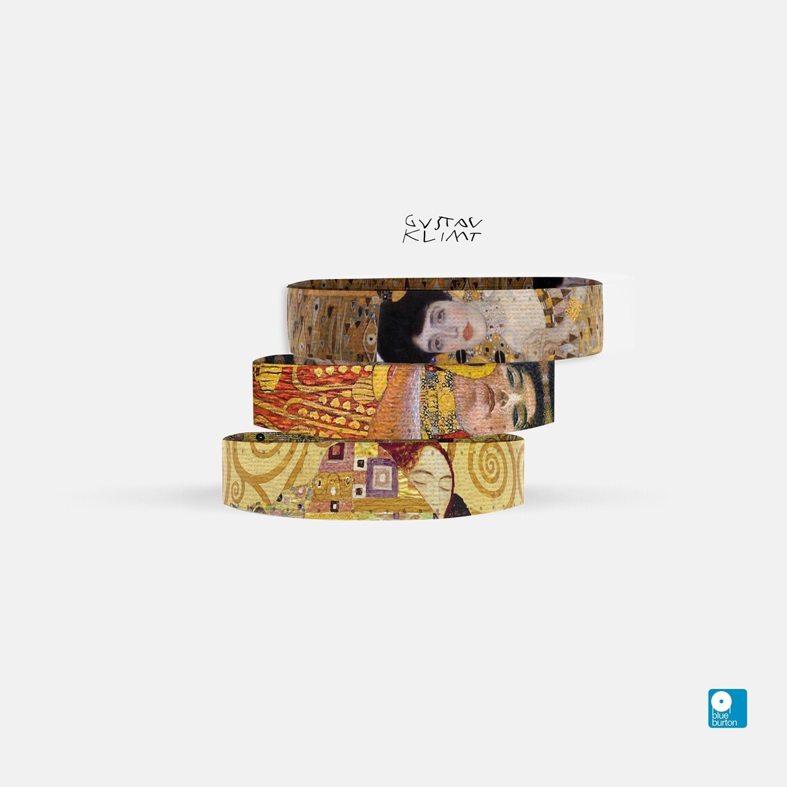 Gustav Klimt Art Bracelet Set - Etsy