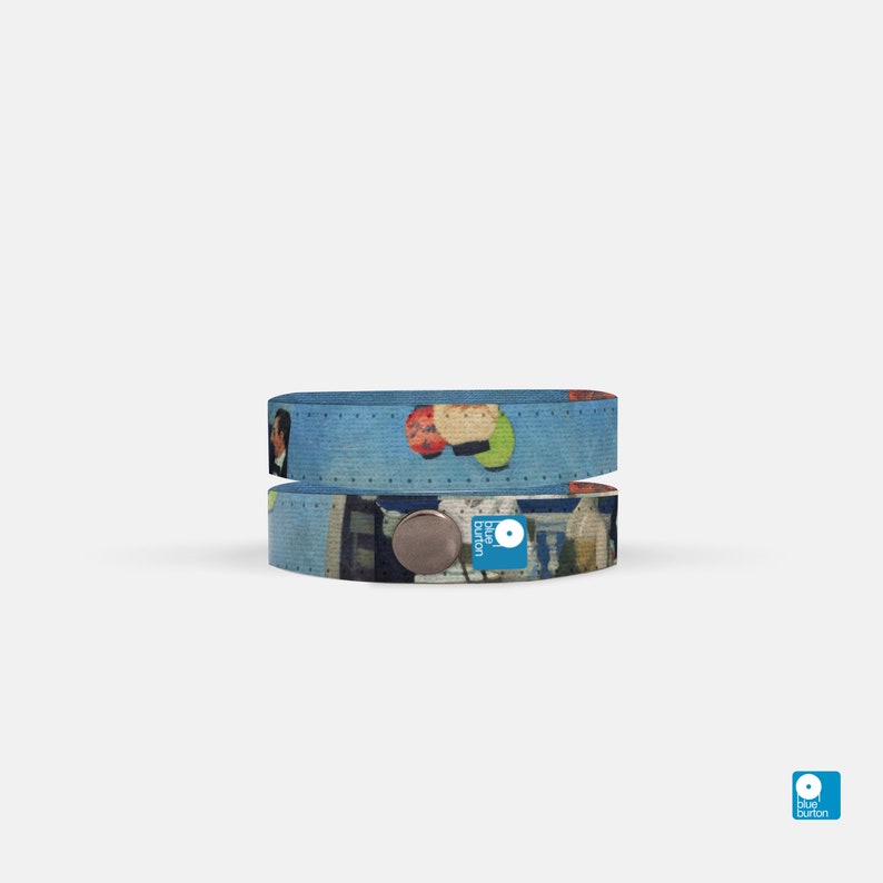 Edward Hopper Art Bracelet blue Night | Etsy