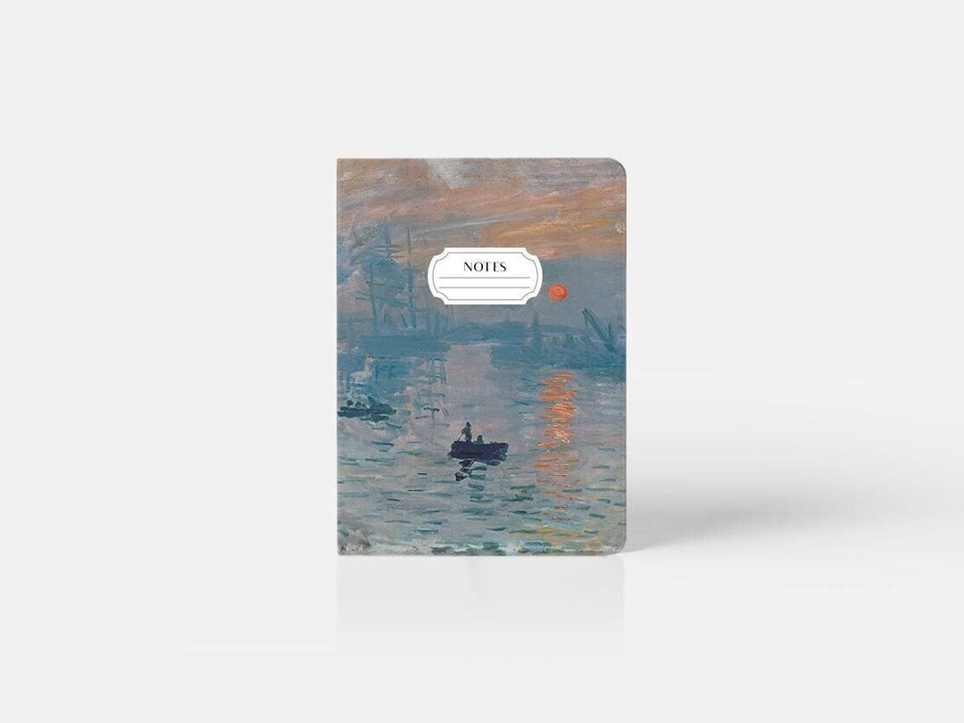 Monet Small Notebook A6 - Handmade Pocket Journal With Blank Pages - Etsy