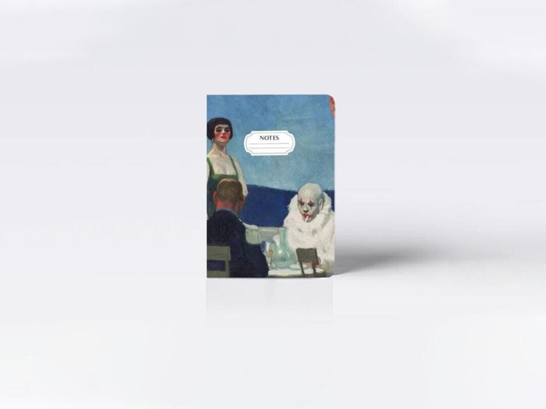 Edward Hopper A6 Notebook Blue Night Blank Journal - Etsy