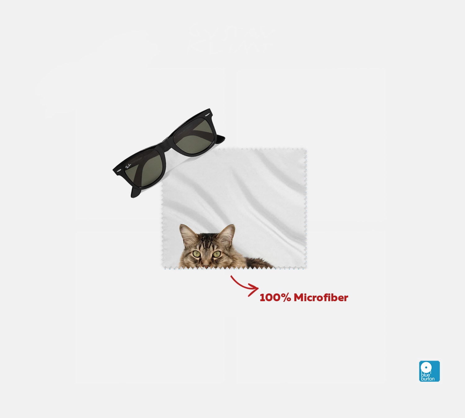 Custom Lens Cloth Customizable Personalized Microfiber Eyeglasses Cell ...