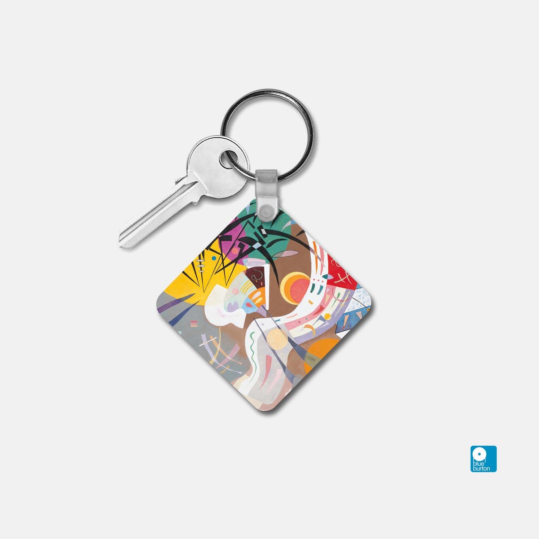 Kandinsky Art Key Ring - Abstract Art Accessory Key Chain - Etsy UK