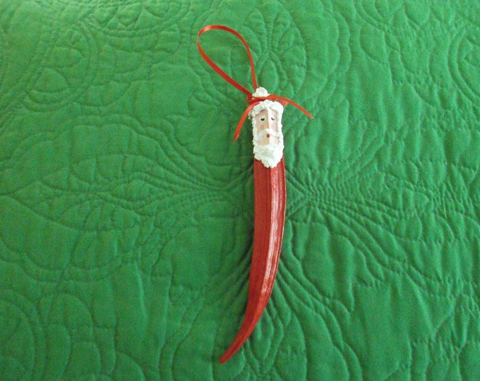 Okra Pod Santa Ornament - Etsy