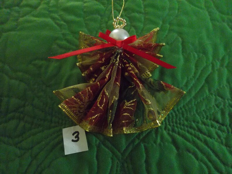 Wire Edged Ribbon Christmas Angel Ornaments - Etsy