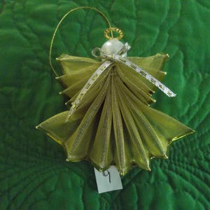 Wire Edged Ribbon Christmas Angel Ornaments - Etsy