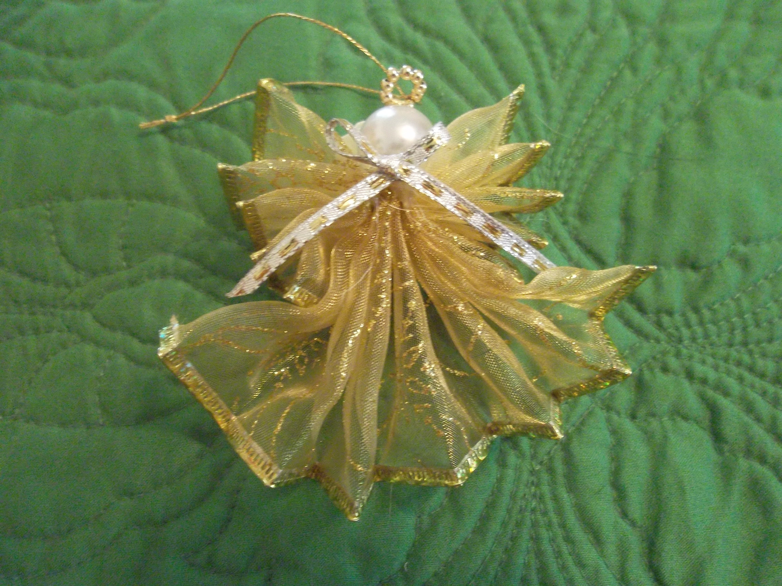 Wire Edged Ribbon Christmas Angel Ornaments - Etsy