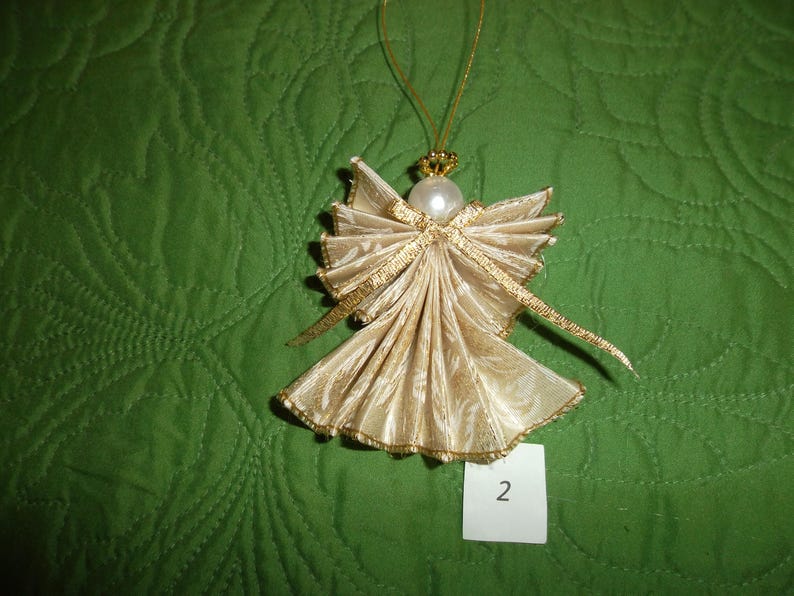 Wire Edged Ribbon Christmas Angel Ornaments - Etsy