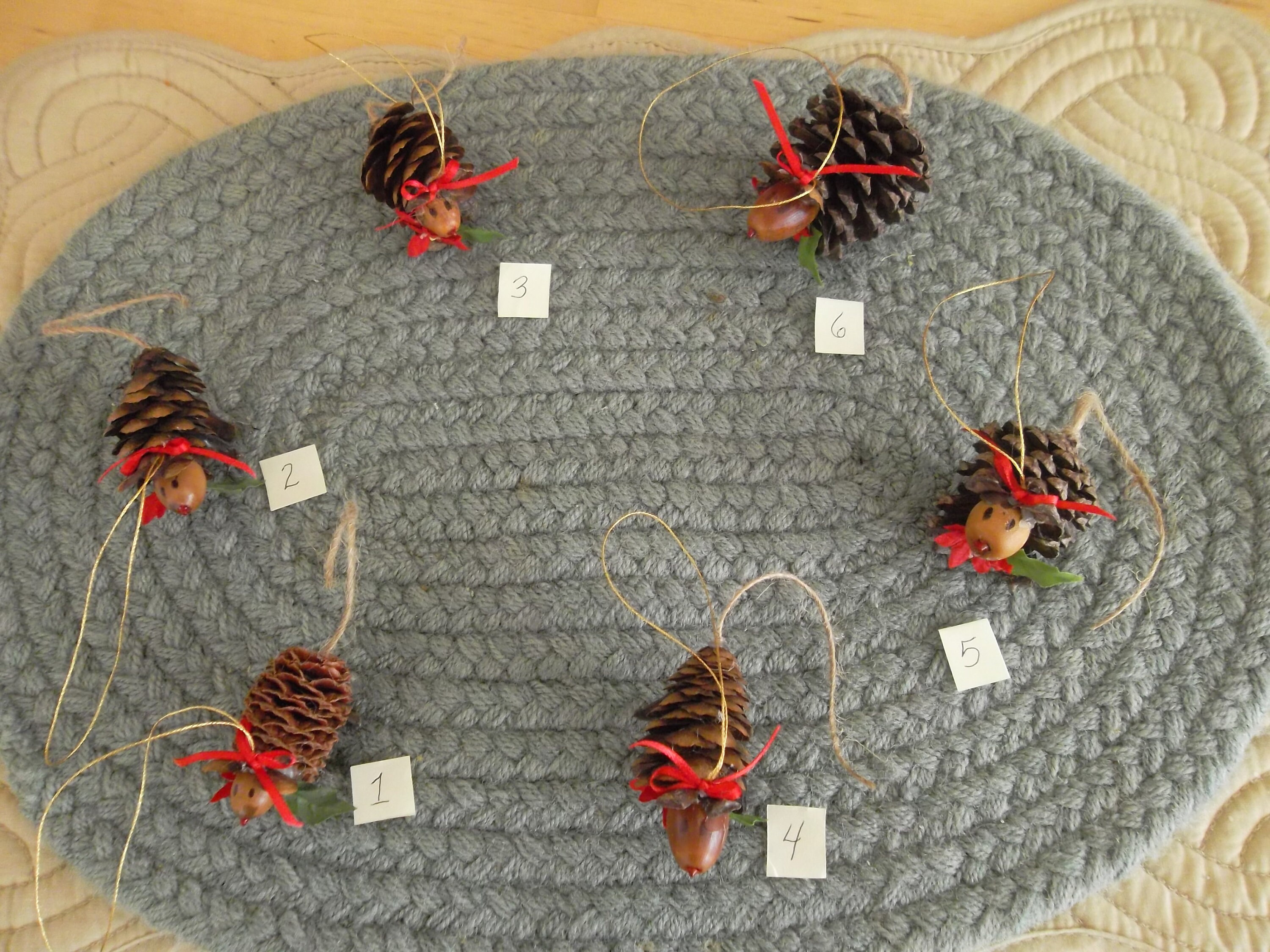 Rudolph the Red Nosed Pinecone Ornament - Etsy