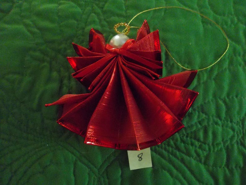 Wire Edged Ribbon Christmas Angel Ornaments - Etsy