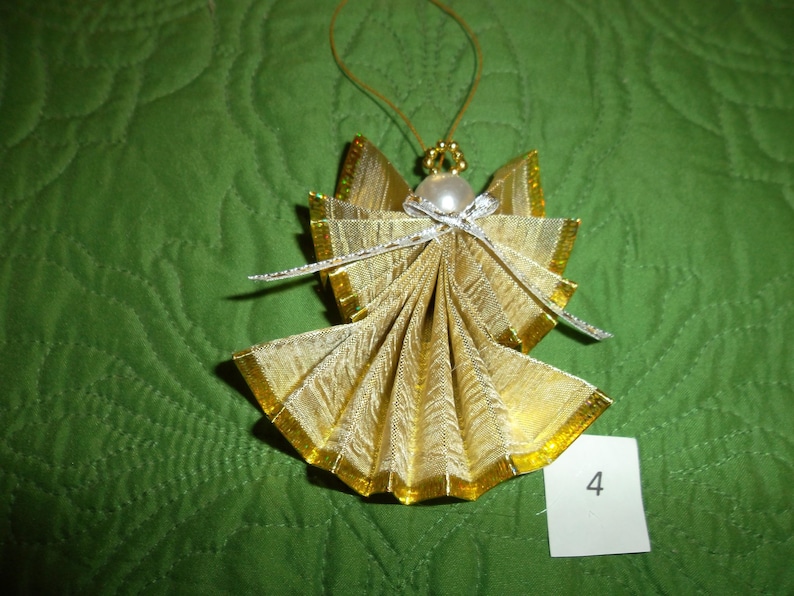 Wire Edged Ribbon Christmas Angel Ornaments - Etsy