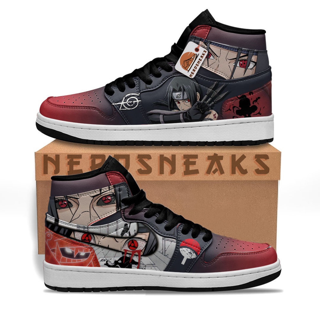 Itachi Uchiha Anime Shoes Custom Sneakers - Etsy