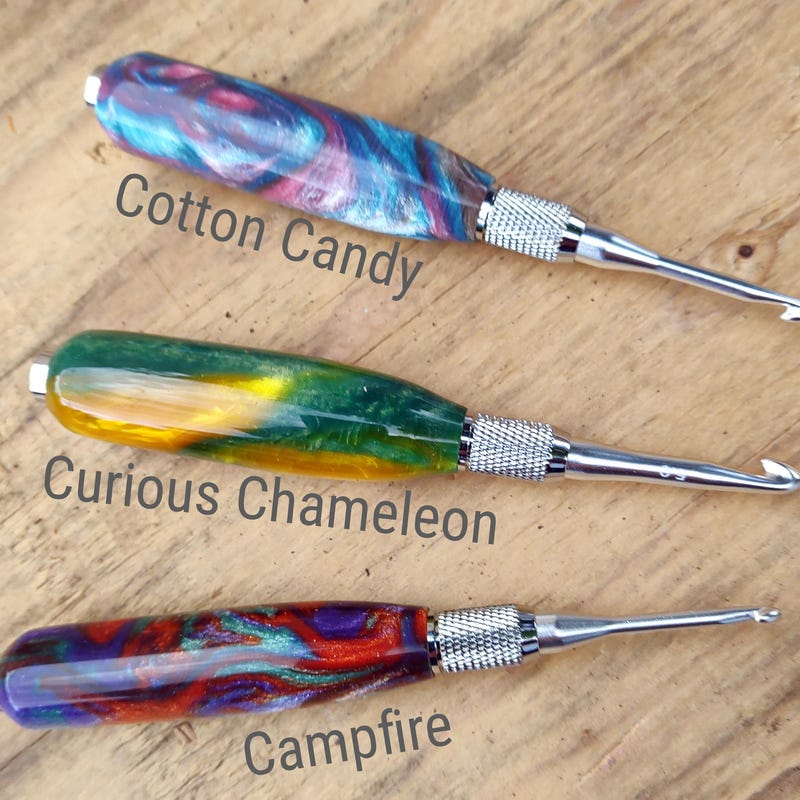 Resin Crochet Hook Set - Etsy
