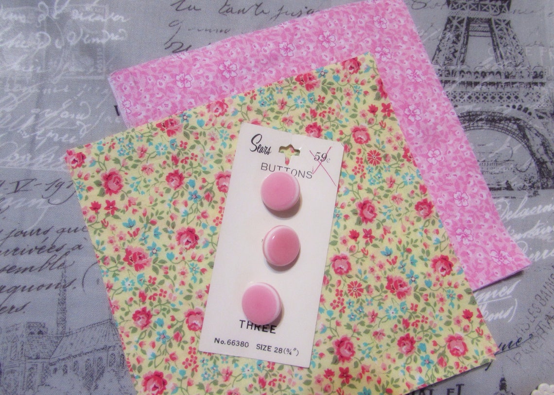 Hand Frayed Cottage Roses Floral Fabric Ribbon Lot - Etsy