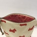 Handmade Scotty Scottie Dog Rust Red Wristlet Zipper Purse Pouch Bag ...