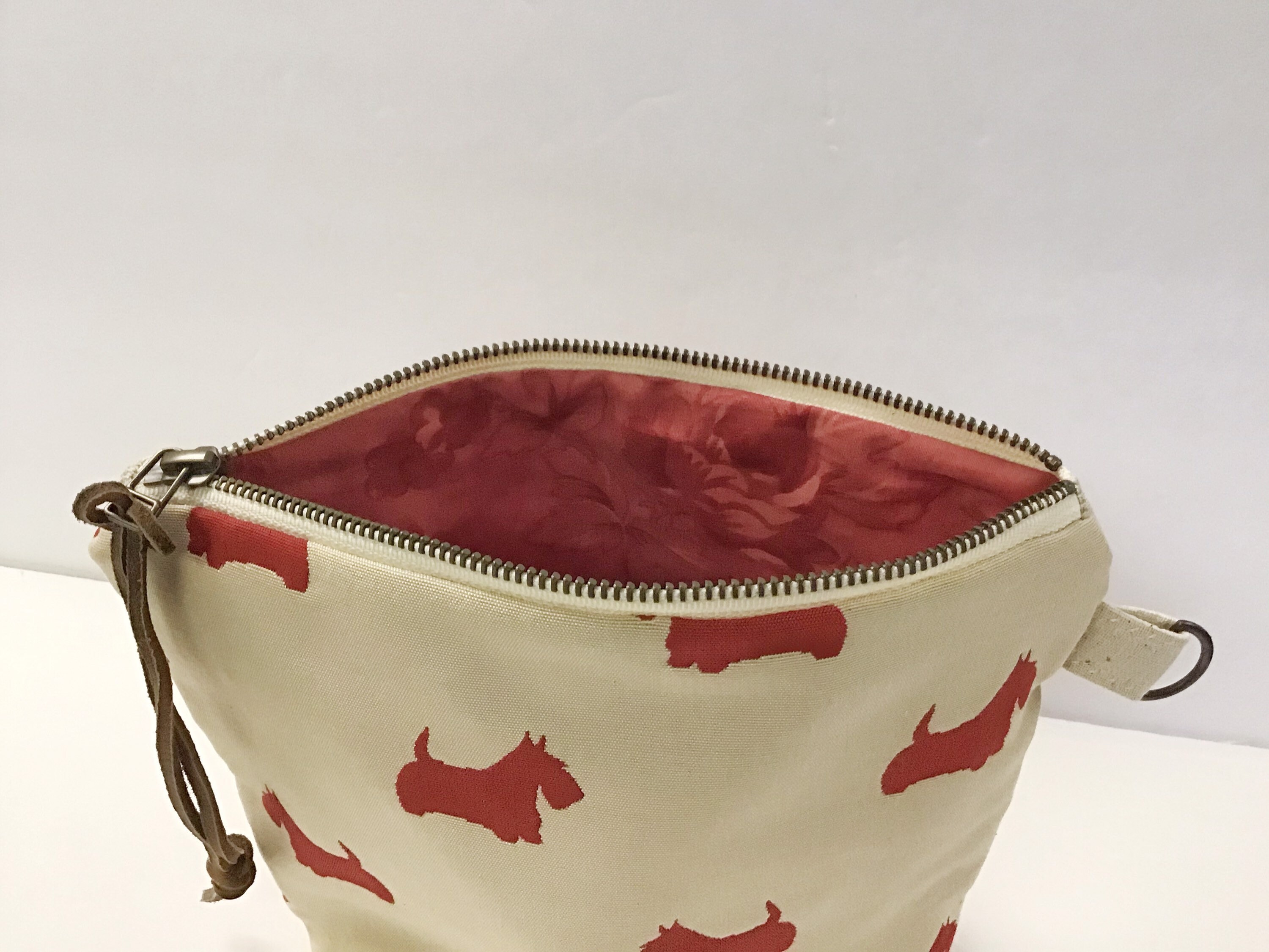 Handmade Scotty Scottie Dog Rust Red Wristlet Zipper Purse | Etsy