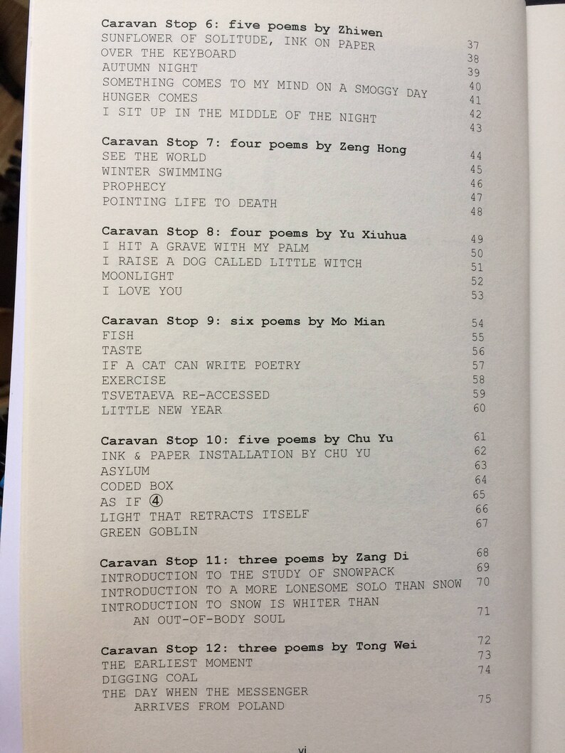 The Caravan: Contemporary Chinese Poetry - Etsy