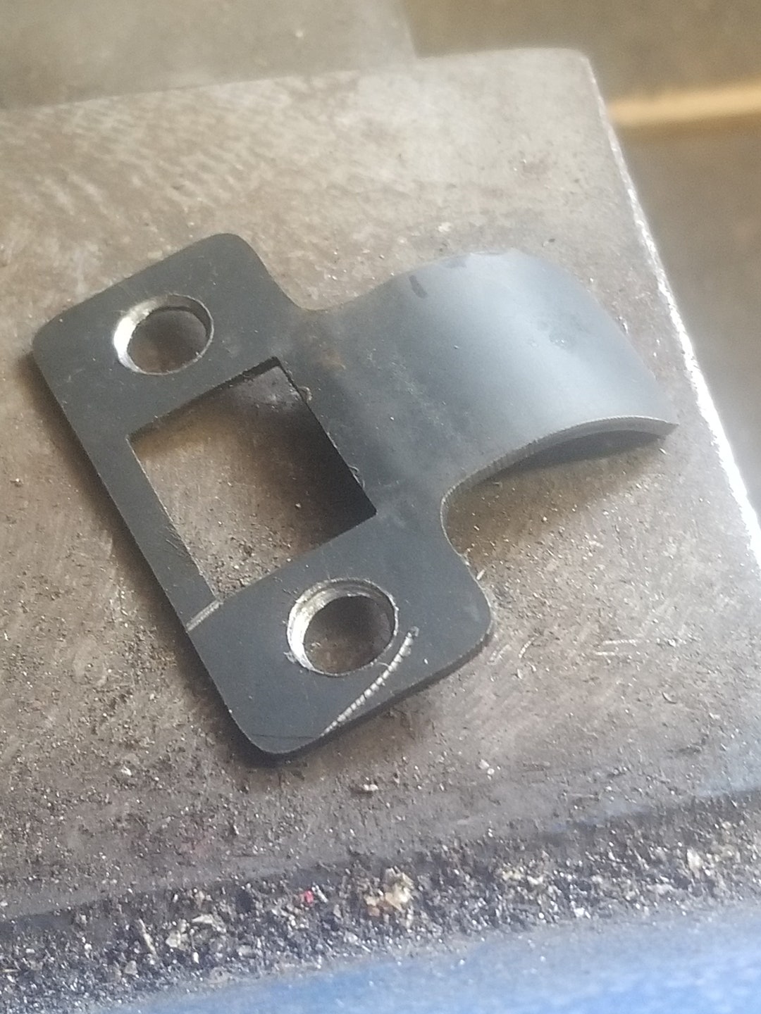 Vintage Inspired T Steel Strike Plate, Laser Cut With Hand Forged ...