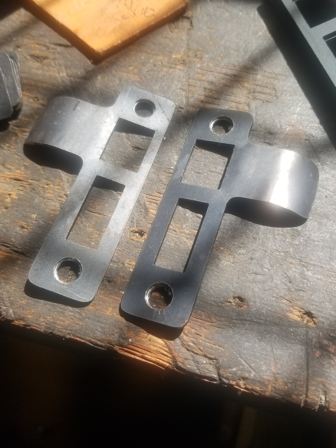 Mortise Lock Steel Strikeplate Right or Left, Laser Cut With Hand ...