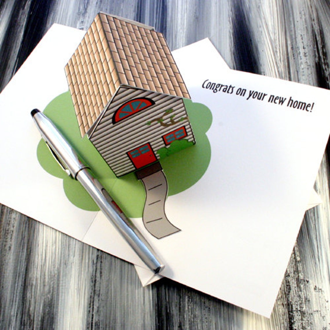 New Home Greeting Card Pop up House Greeting Card - Etsy