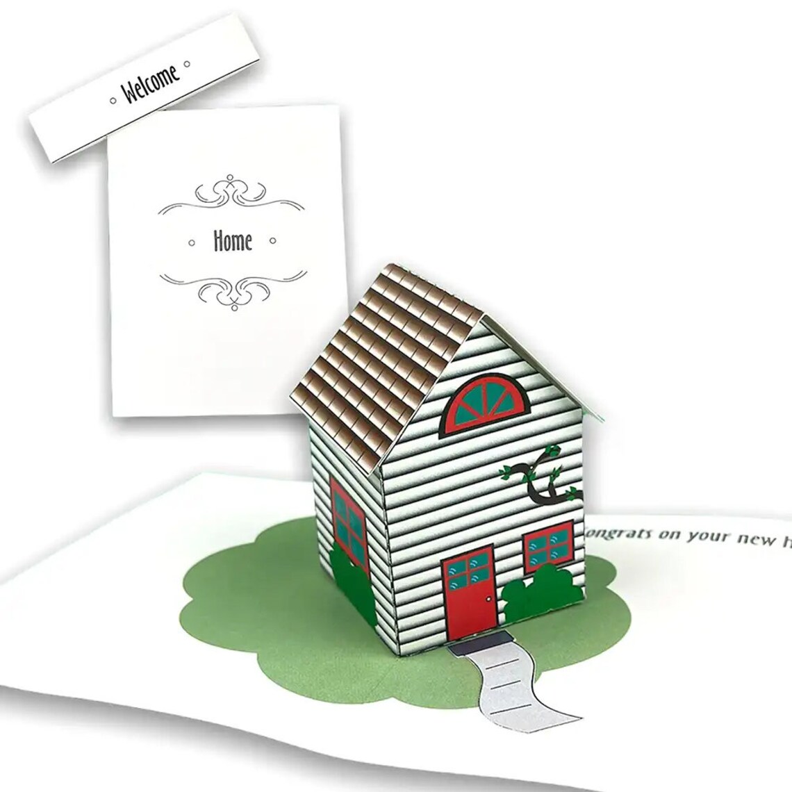 New Home Greeting Card Pop up House Greeting Card - Etsy