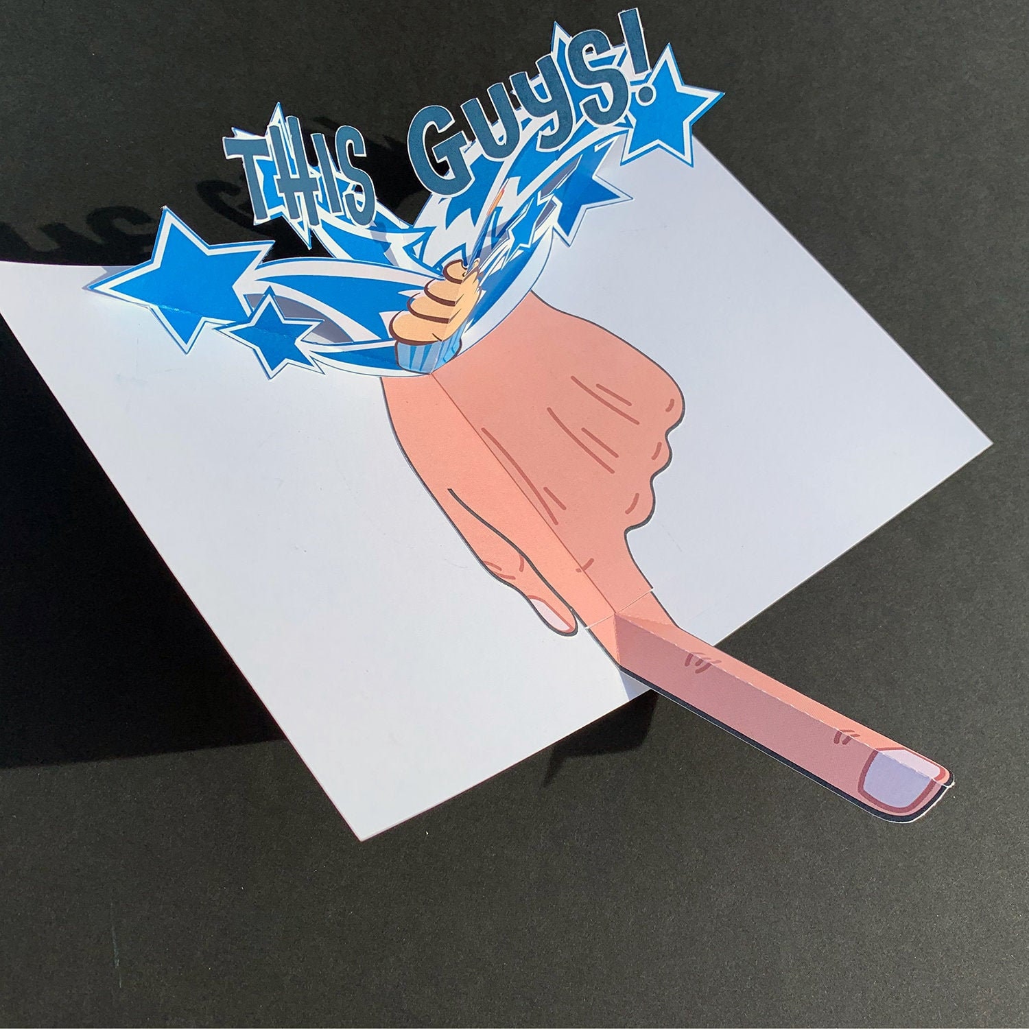 Birthday Card Pop up Pointing Finger - Male and Female Versions - Etsy