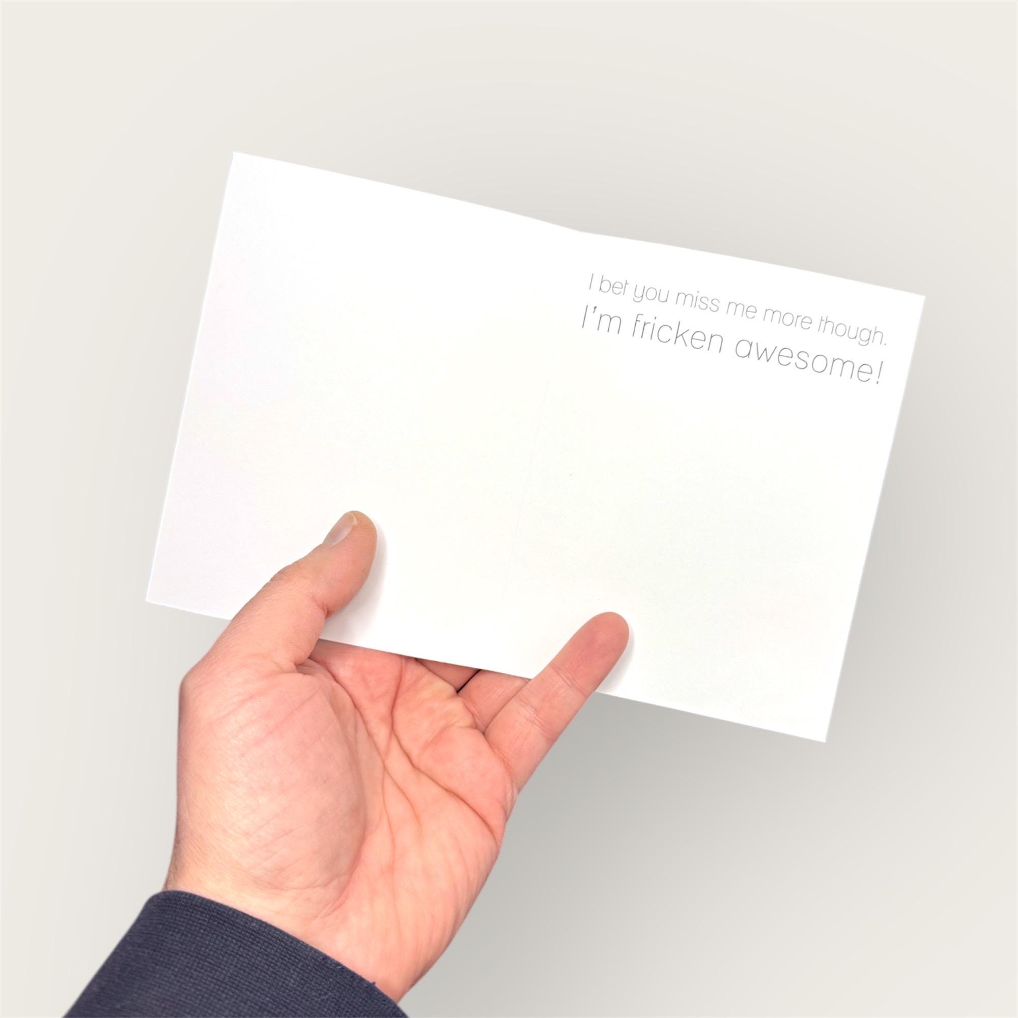 I Miss You This Much - Funny Card - General Greeting Card - Etsy
