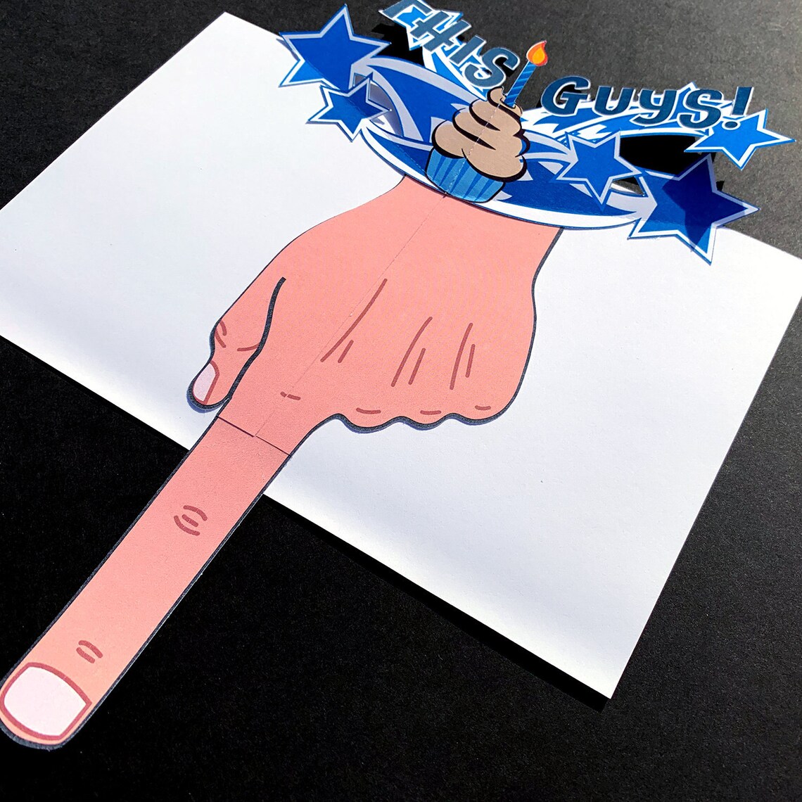 Birthday Card Pop up Pointing Finger - Male and Female Versions - Etsy