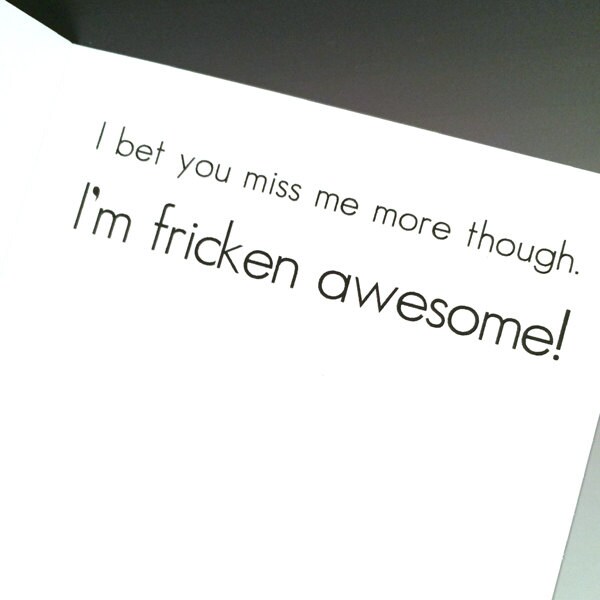 I Miss You This Much - Funny Card - General Greeting Card - Etsy