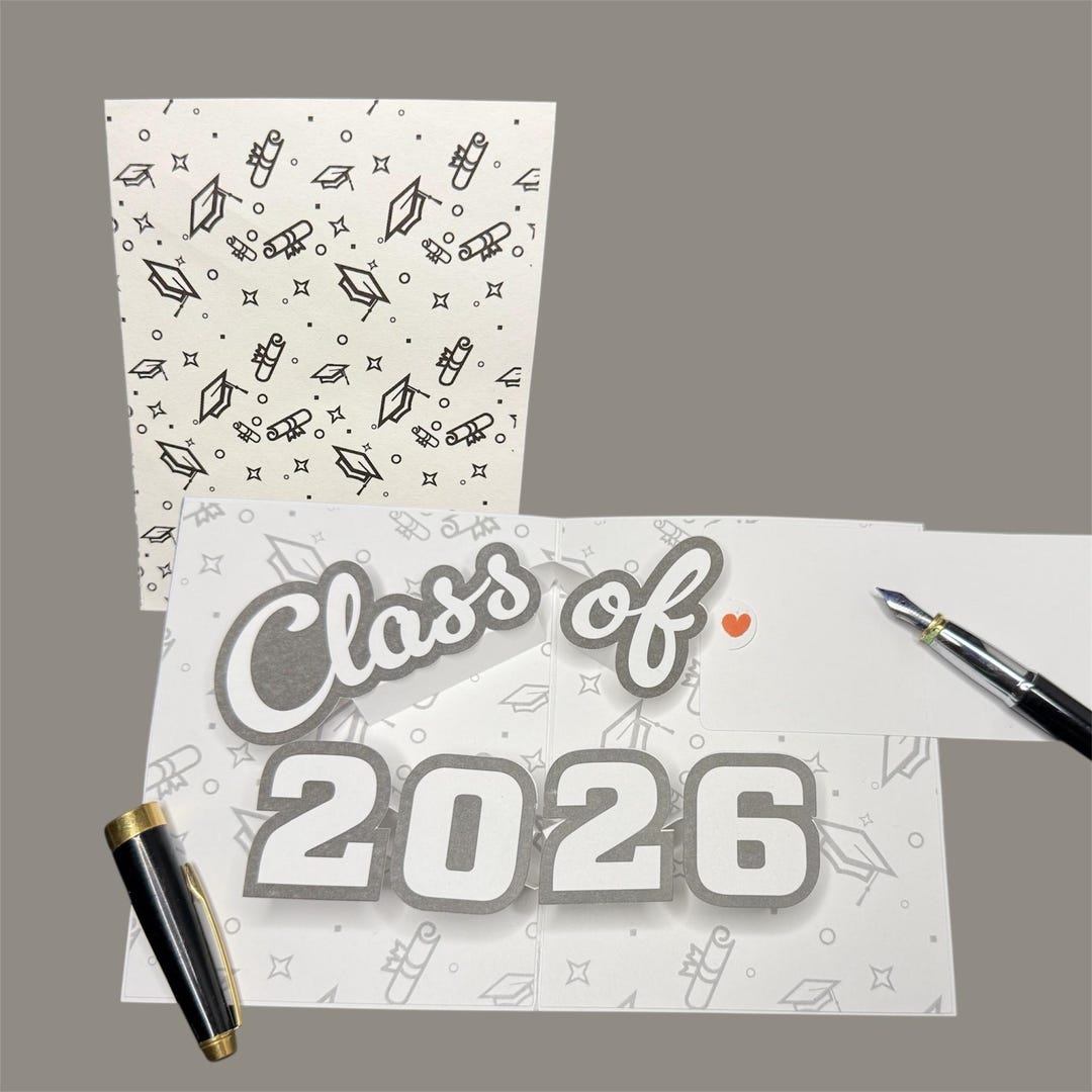 Class of 2026 Pop-up Graduation Card – Handmade 3D Congrats Grad Card ...