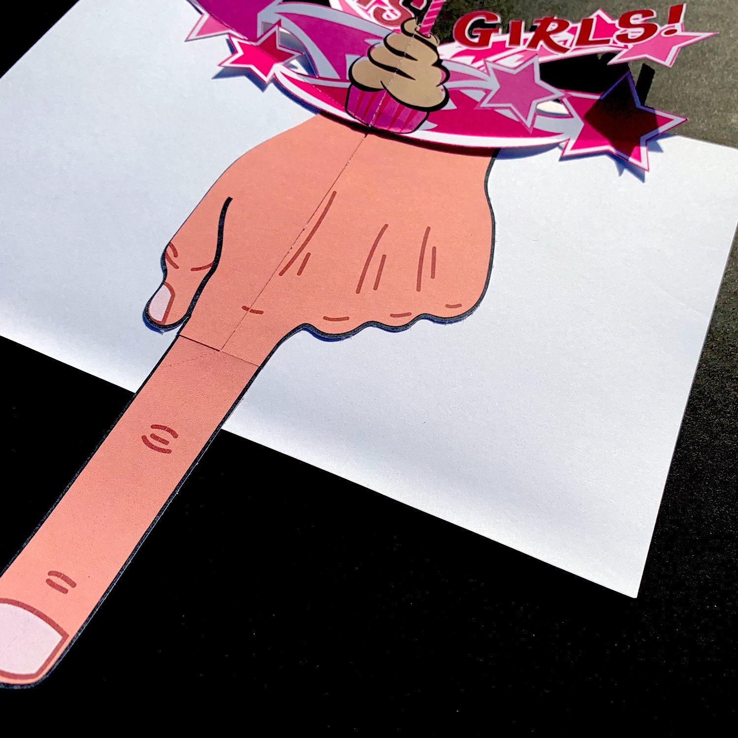 Birthday Card Pop up Pointing Finger - Male and Female Versions - Etsy