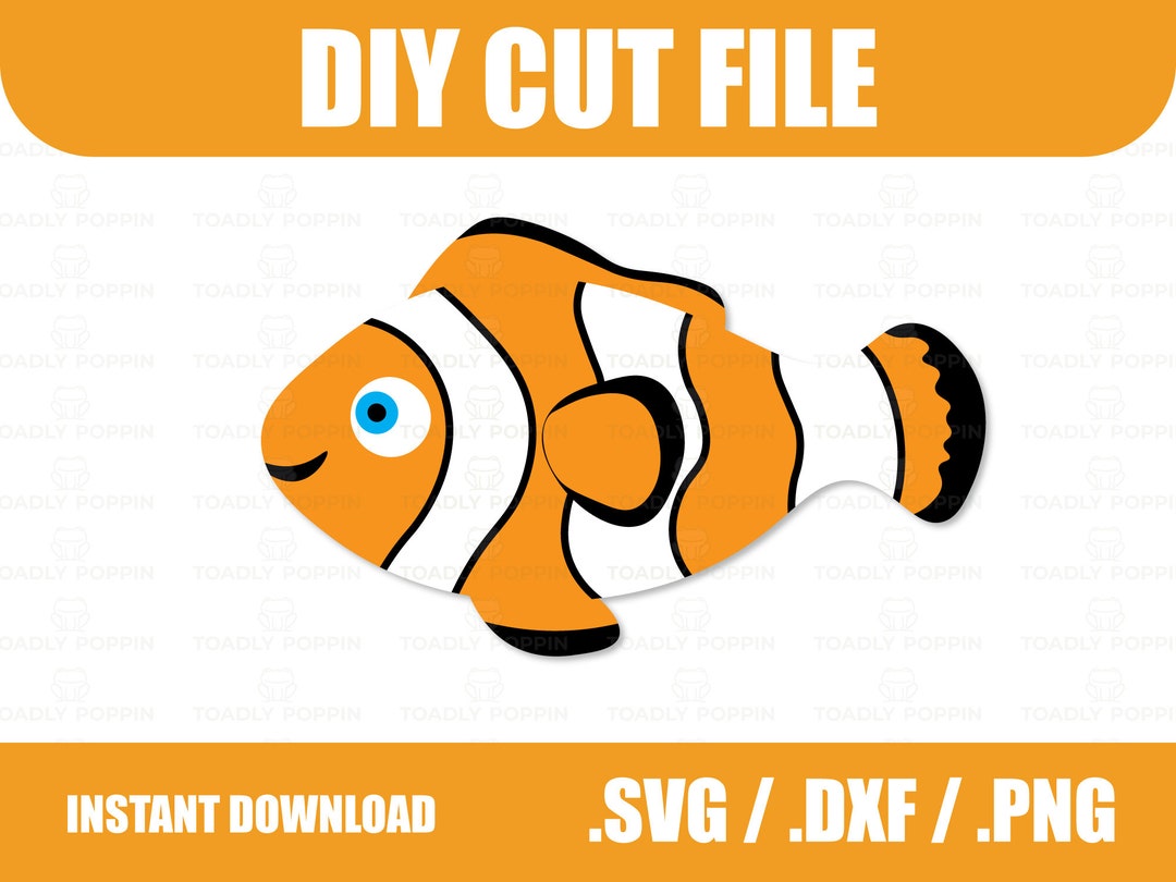 Clownfish SVG - DIY Cricut Project or Silhouette Project - Etsy