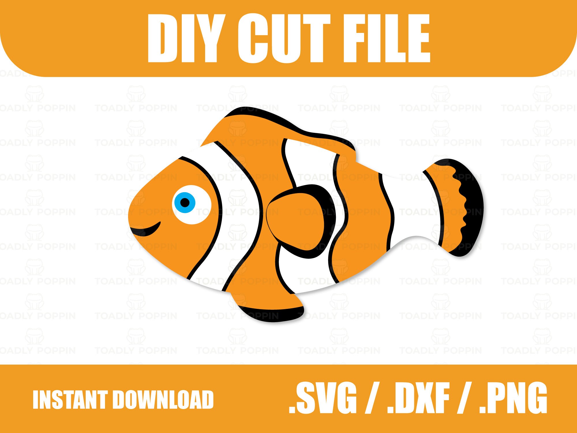 Clownfish SVG - DIY Cricut Project or Silhouette Project - Etsy