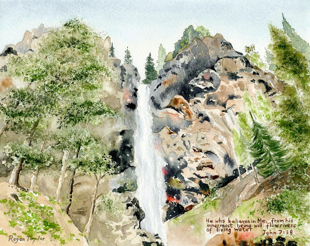 Treasure Falls Colorado Signed Watercolor Print - Etsy
